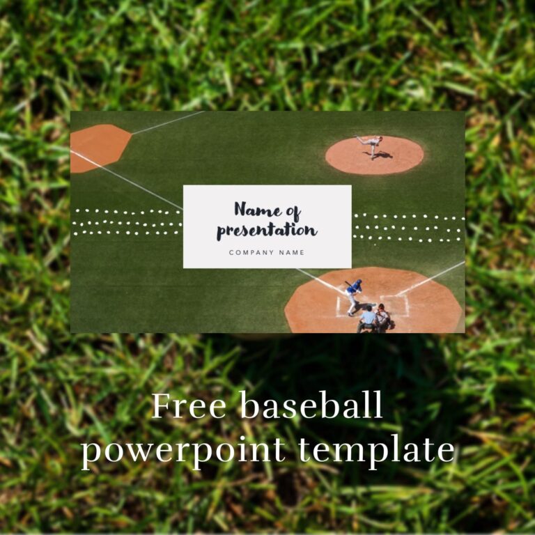Free Modern Baseball Powerpoint Template – MasterBundles