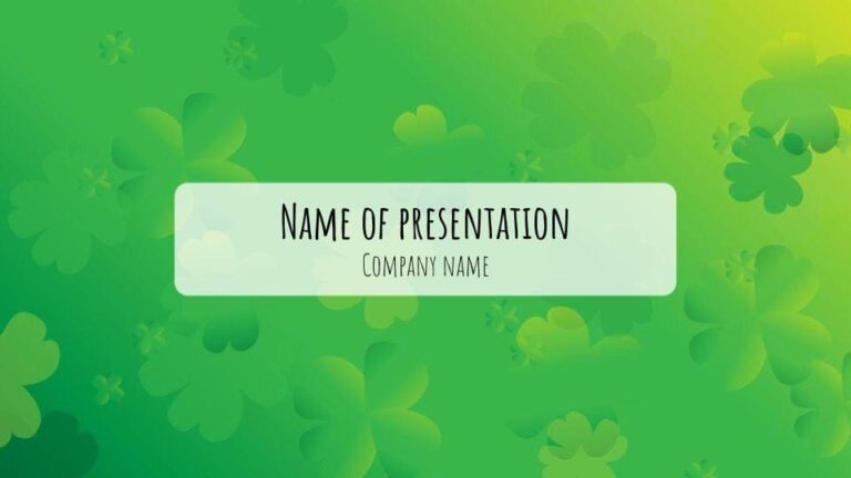 Free St Patrick's Day Powerpoint Template | Master Bundles