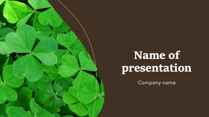 Free St Patrick's Day Powerpoint Template With Clover – MasterBundles