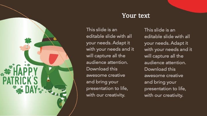 Free St Patrick's Day Powerpoint Template with Clover | Master Bundles