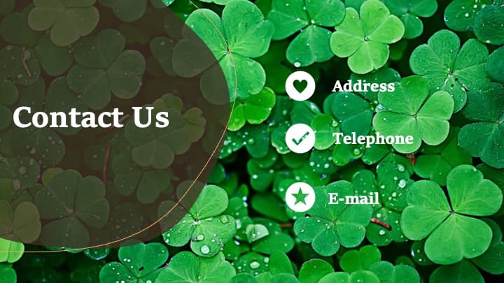 Free St Patrick's Day Powerpoint Template with Clover | Master Bundles