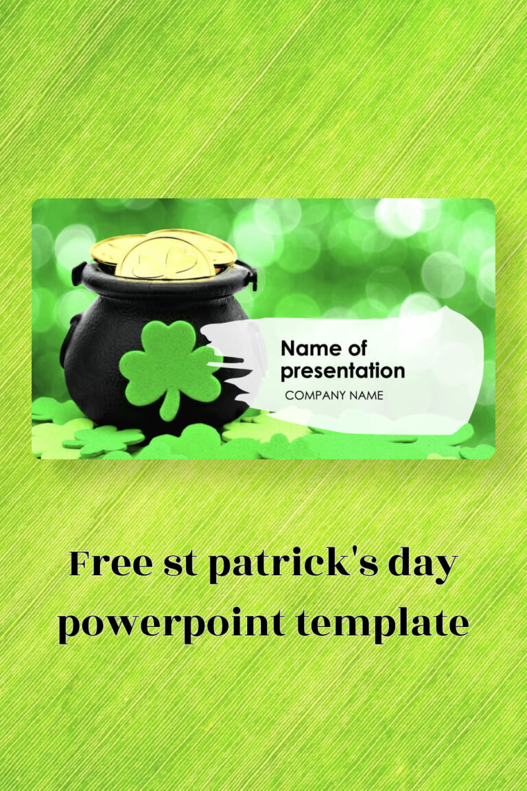 Free Green St Patrick's Day Powerpoint Template – MasterBundles