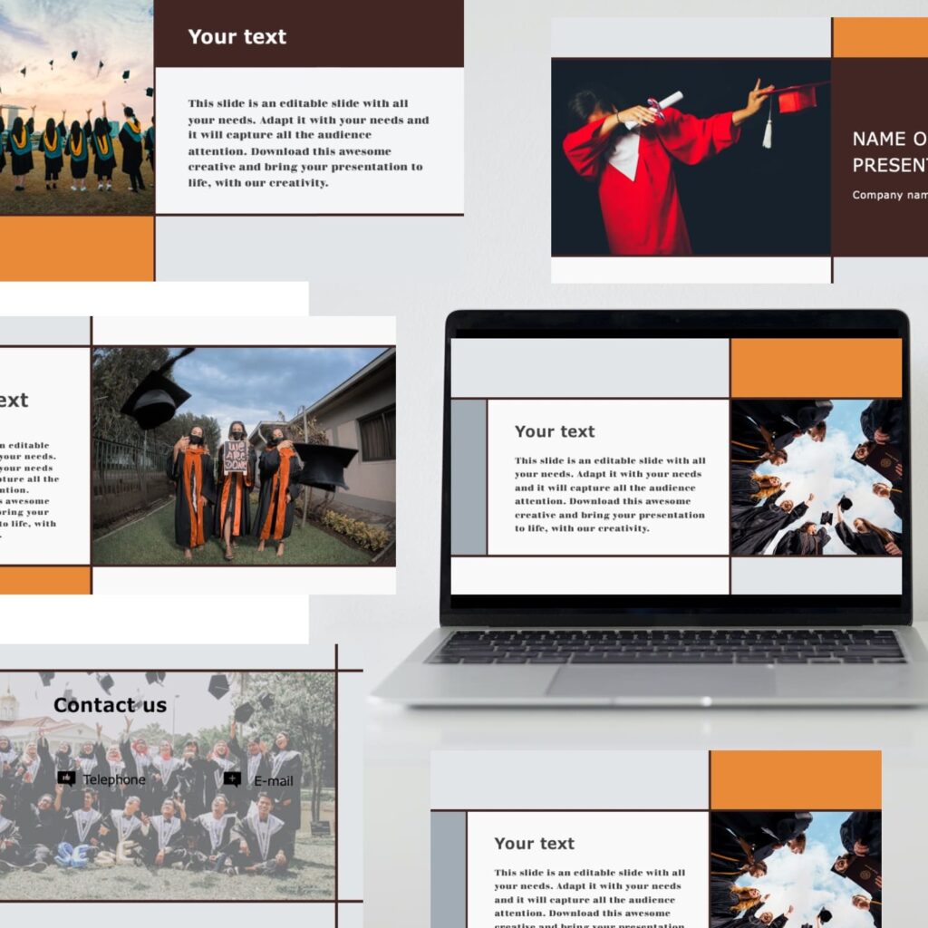 Free Stylish Graduation Powerpoint Template – MasterBundles