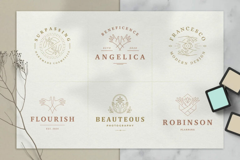 Hands Logos Editable Templates And Illustrations Bundle – MasterBundles