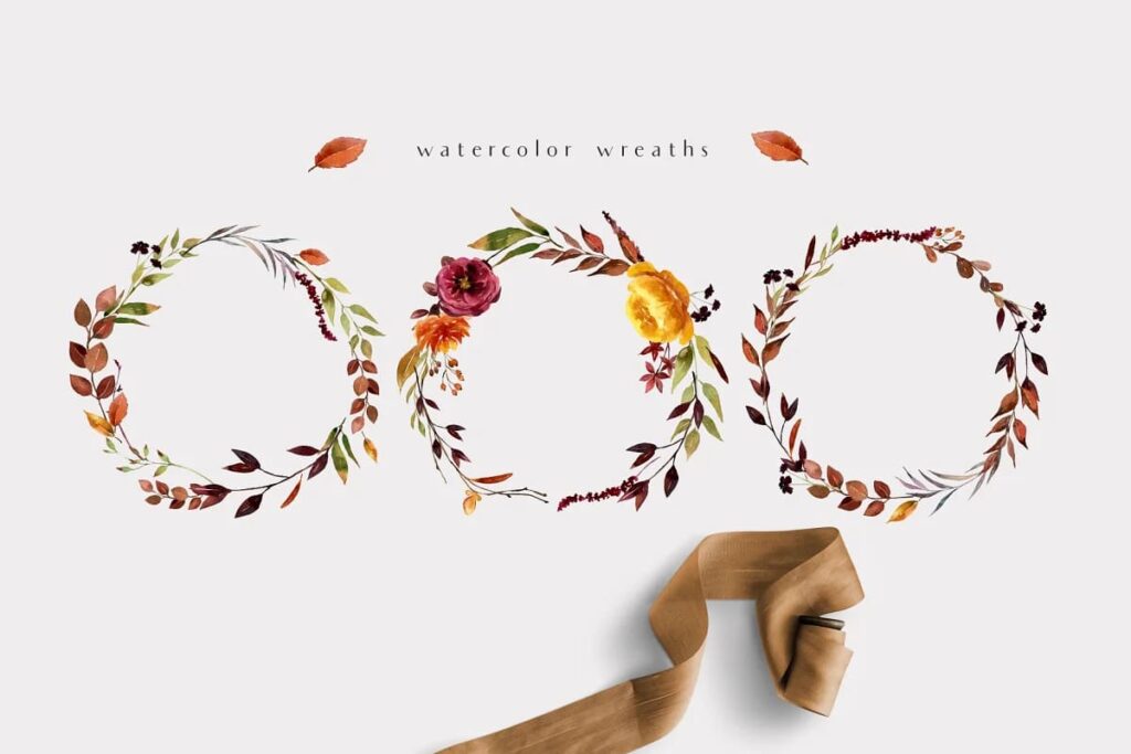 Hello Autumn - Watercolor Clipart Collection – MasterBundles