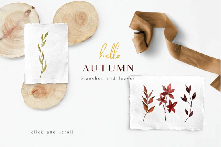 Hello Autumn - Watercolor Clipart Collection – MasterBundles