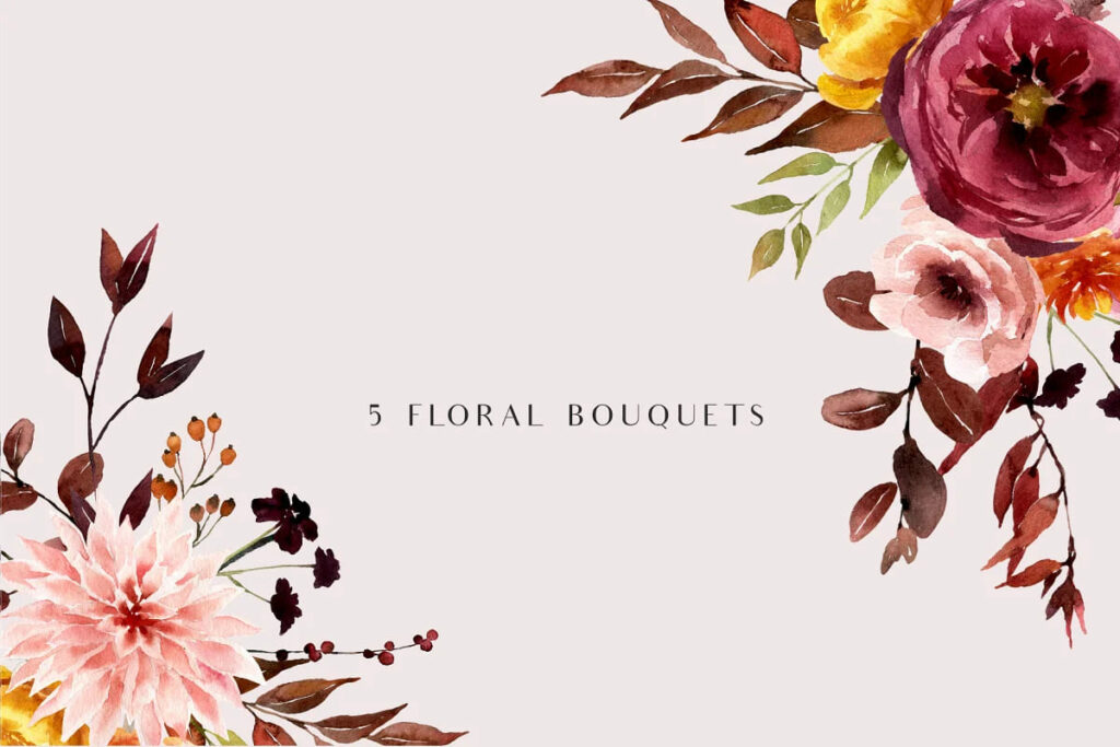 Hello Autumn - Watercolor Clipart Collection – MasterBundles