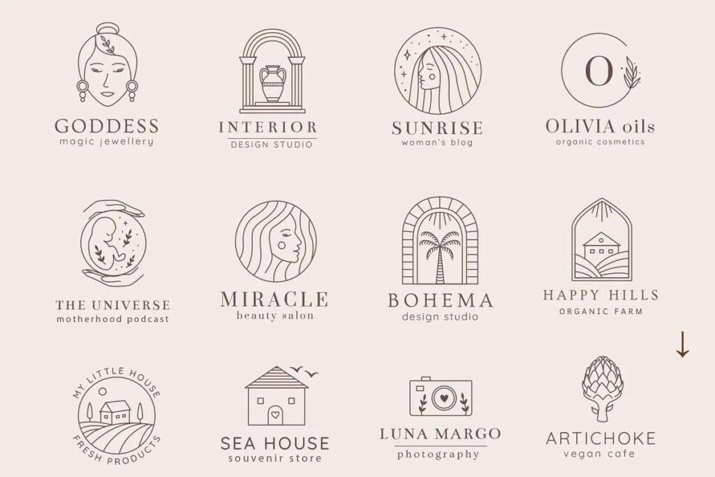 Line Logos CANVA & AI Templates – MasterBundles
