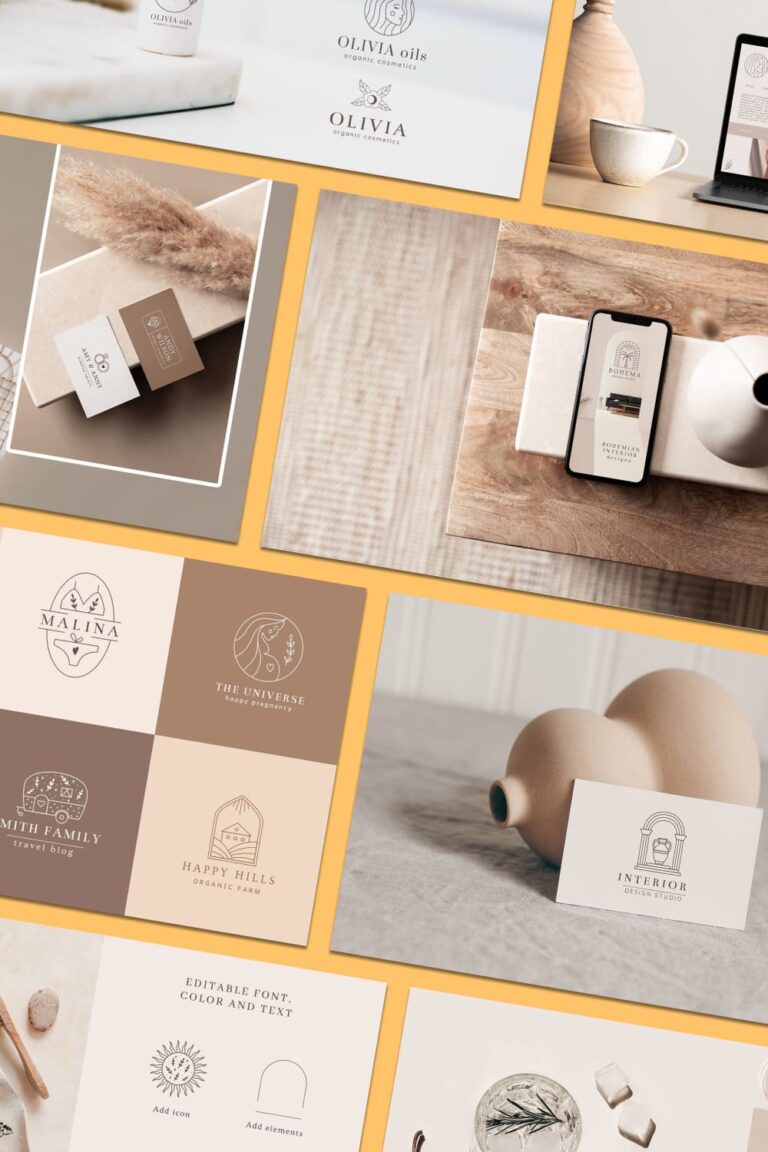 Line Logos CANVA & AI Templates – MasterBundles