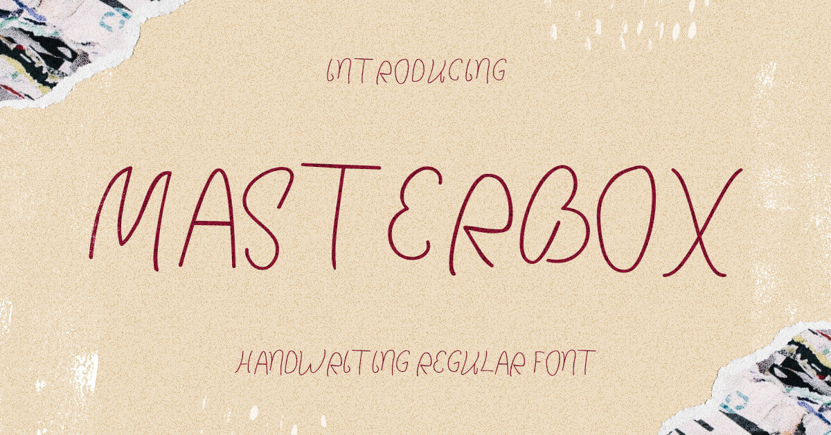 MasterBox Handwriting Regular Font – MasterBundles