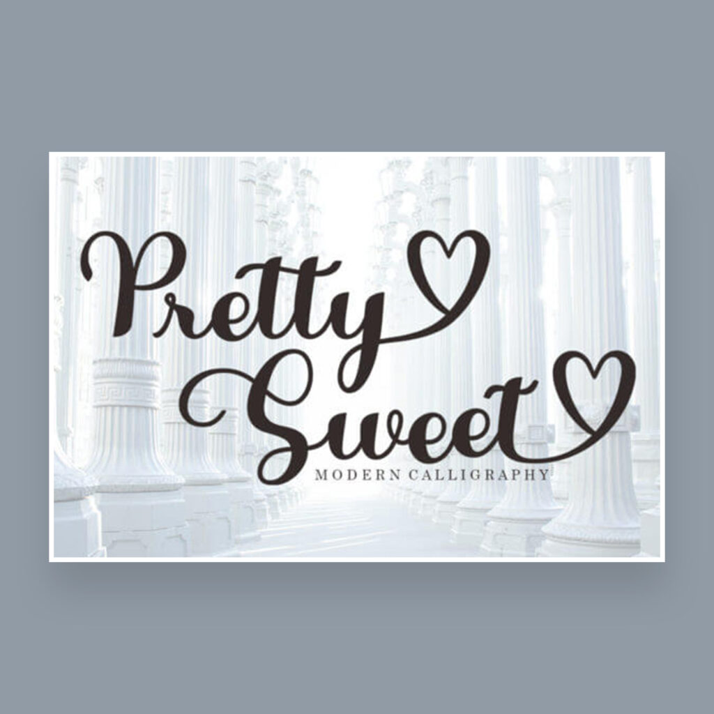 Pretty Sweet Romantic And Sweet Calligraphy Font – MasterBundles