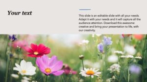 Spring Flowers Powerpoint Template Free | Master Bundles