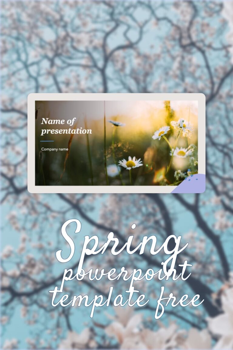 Spring Flowers Powerpoint Template Free – MasterBundles