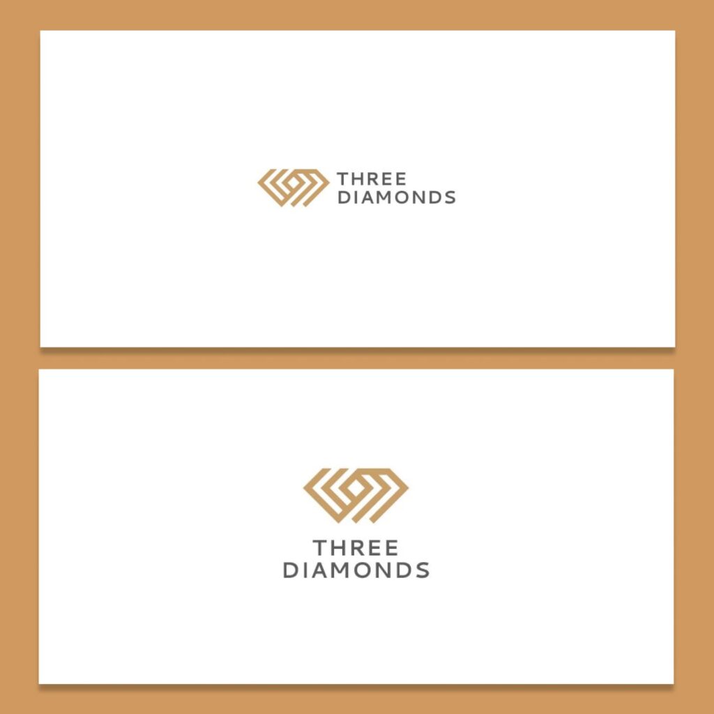 Three Diamond Jewelry Elegant Logo – MasterBundles