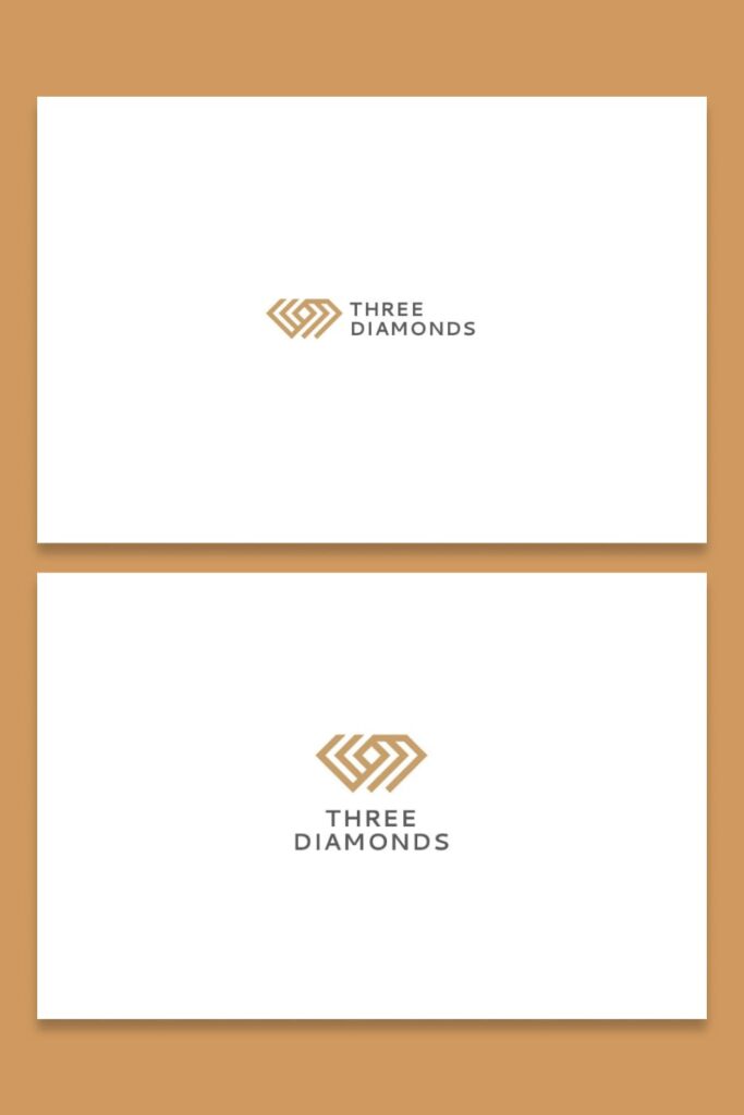 Three Diamond Jewelry Elegant Logo – MasterBundles