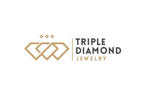 Triple Diamond Jewelry Logo Design Template – MasterBundles