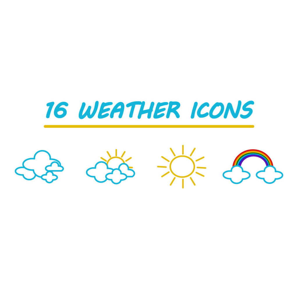 16 Free Weather Icons – MasterBundles