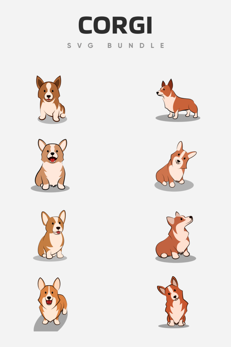 Corgi SVG: 8 Designs – MasterBundles