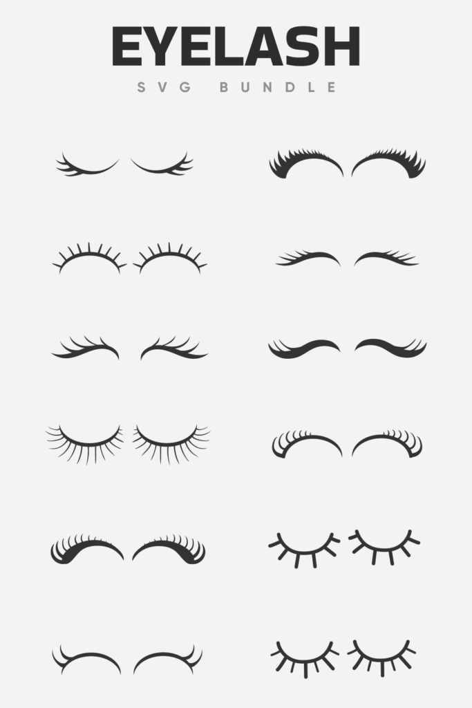 Eyelash SVG Bundle – MasterBundles