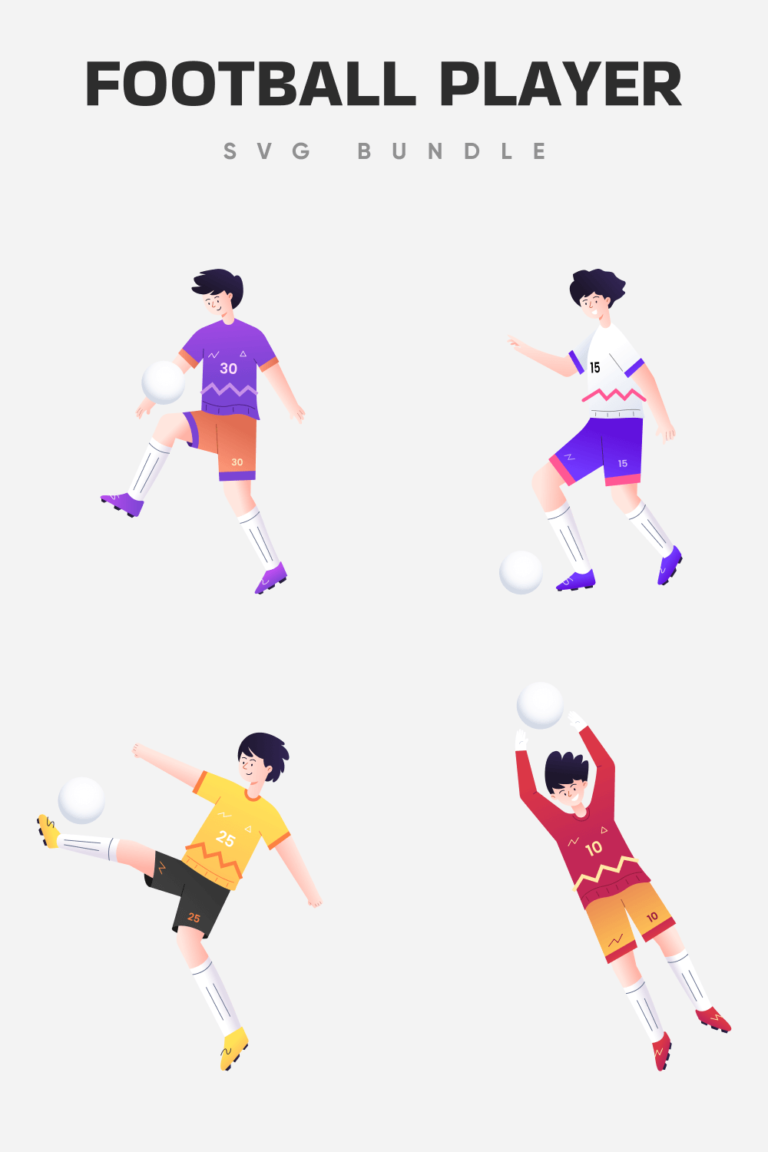 Football Player SVG Bundle – MasterBundles