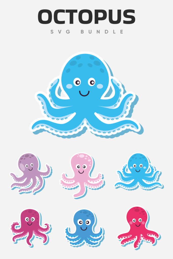 Octopus SVG Bundle – MasterBundles