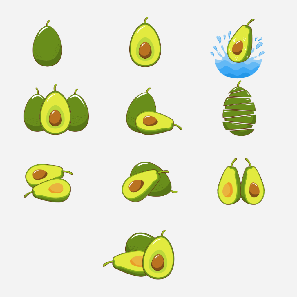 Avocado SVG Bundle – MasterBundles