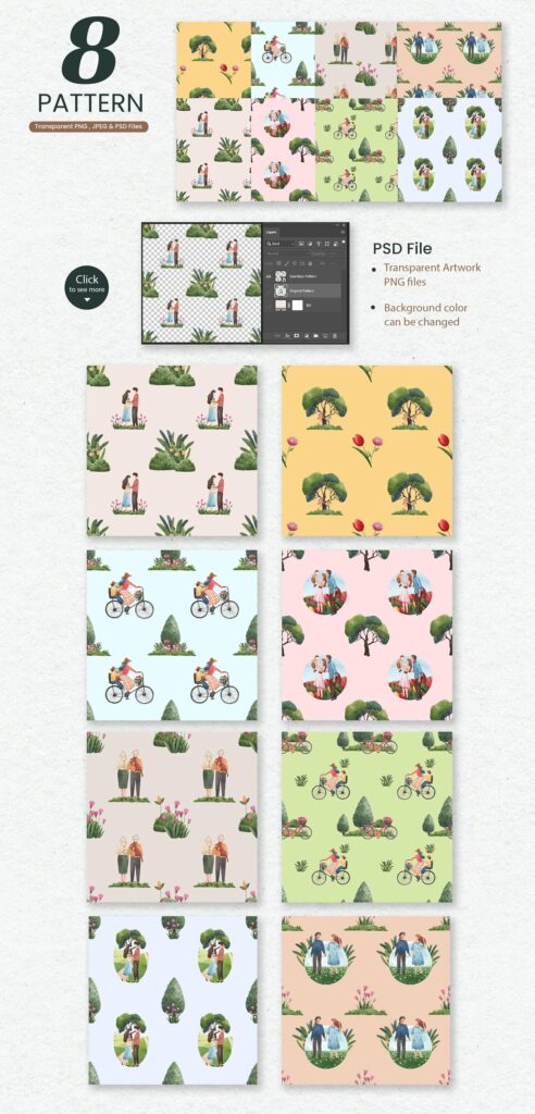 Park with Family's Illustration – MasterBundles