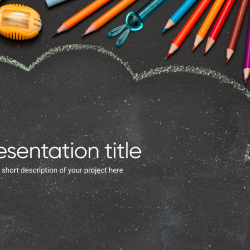 Free Dark Back To School Powerpoint Template | Master Bundles