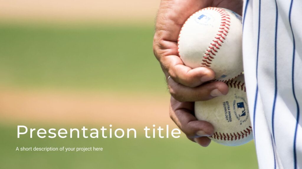 Free Baseball Powerpoint Template Light Style MasterBundles