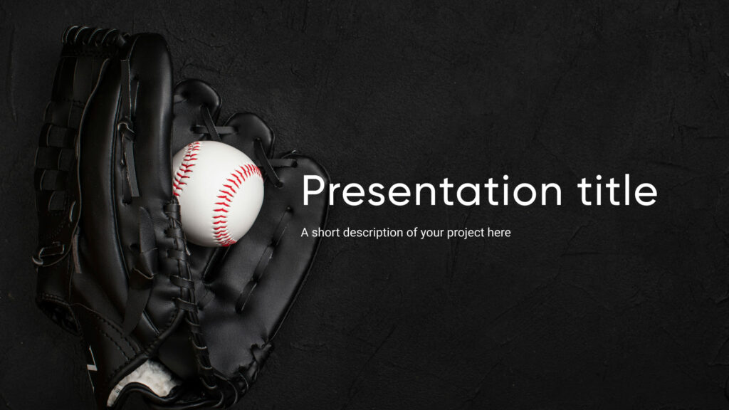Free Dark Style Baseball Powerpoint Template – MasterBundles