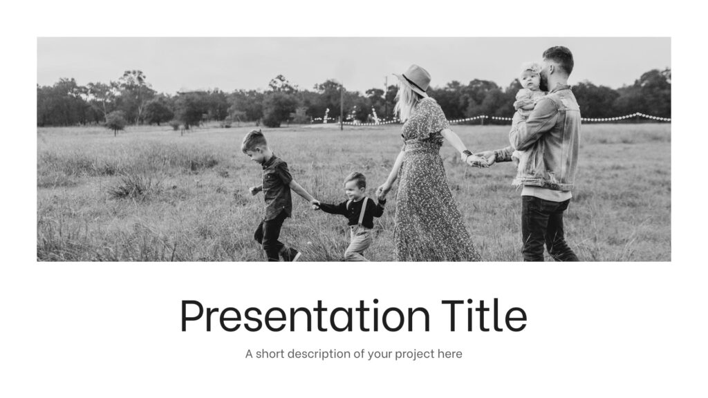 Clean In Loving Memory Powerpoint Template Free | Master Bundles