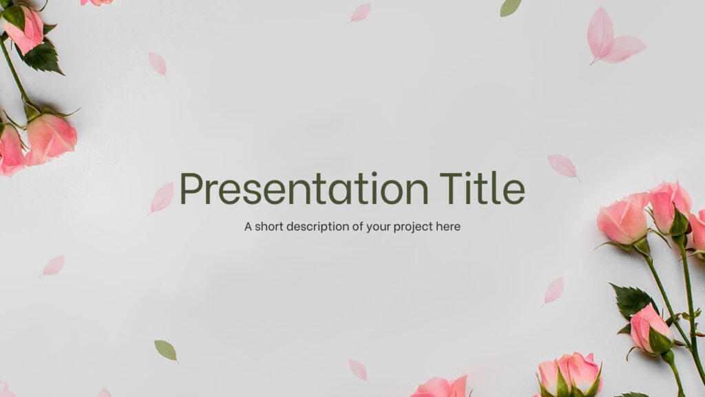 Free Spring Flowers Powerpoint Template – MasterBundles