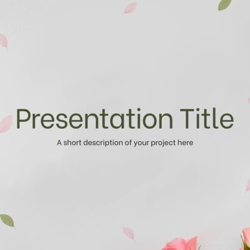 Free Spring Flowers Powerpoint Template | Master Bundles