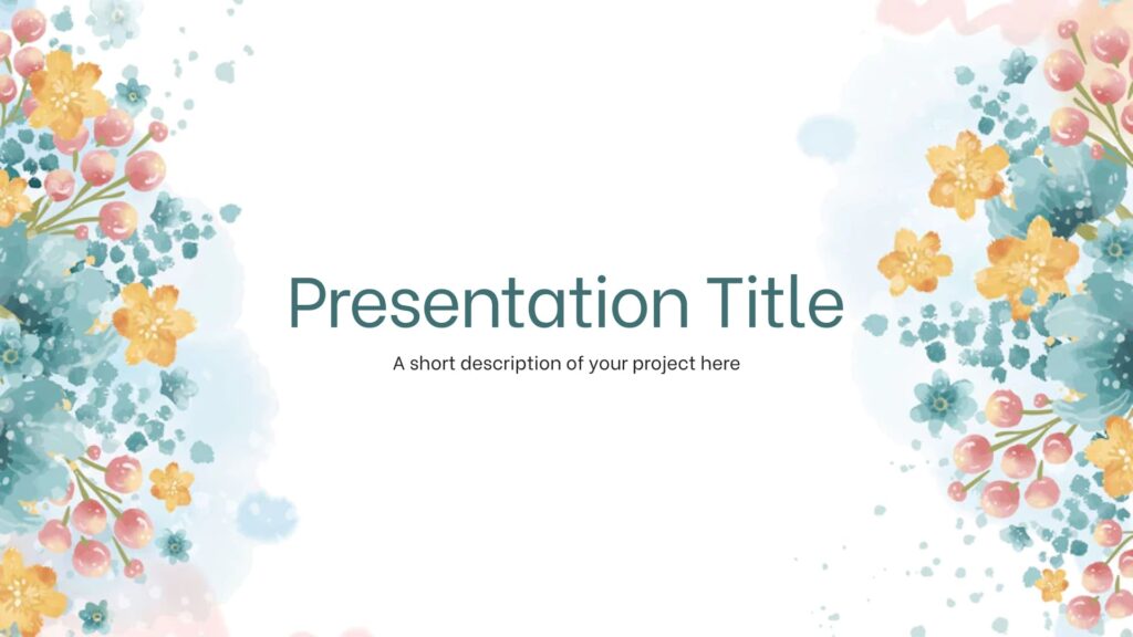 Pastel Spring Powerpoint Template Free – MasterBundles