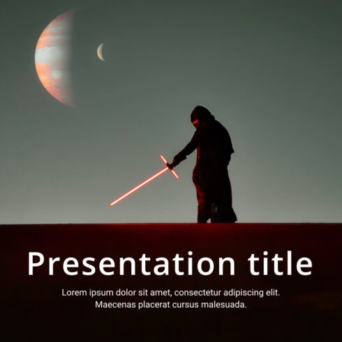 Dark Star Wars Powerpoint Template Free | Master Bundles
