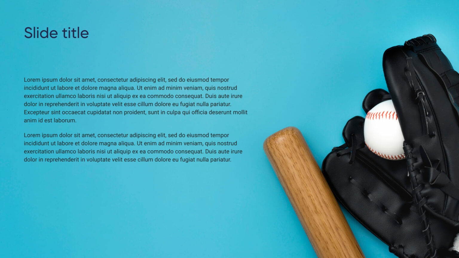 Free Dark Style Baseball Powerpoint Template – MasterBundles