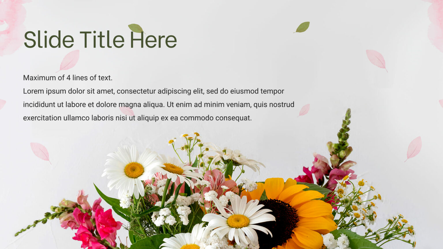 Free Spring Flowers Powerpoint Template – MasterBundles