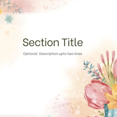 Pastel Spring Powerpoint Template Free | Master Bundles