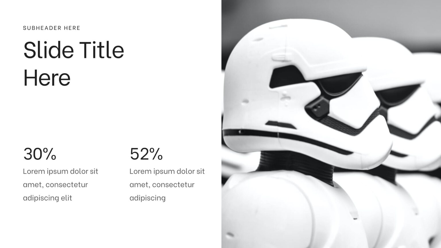Black & White Star Wars Powerpoint Template Free – MasterBundles