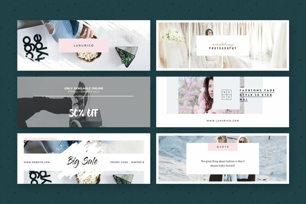 Modern Facebook Cover Pack - Canva – MasterBundles