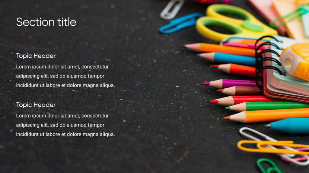 Free Dark Back To School Powerpoint Template – MasterBundles