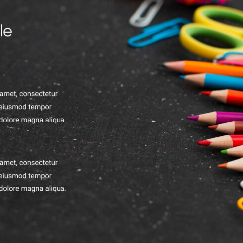 Free Dark Back To School Powerpoint Template | Master Bundles