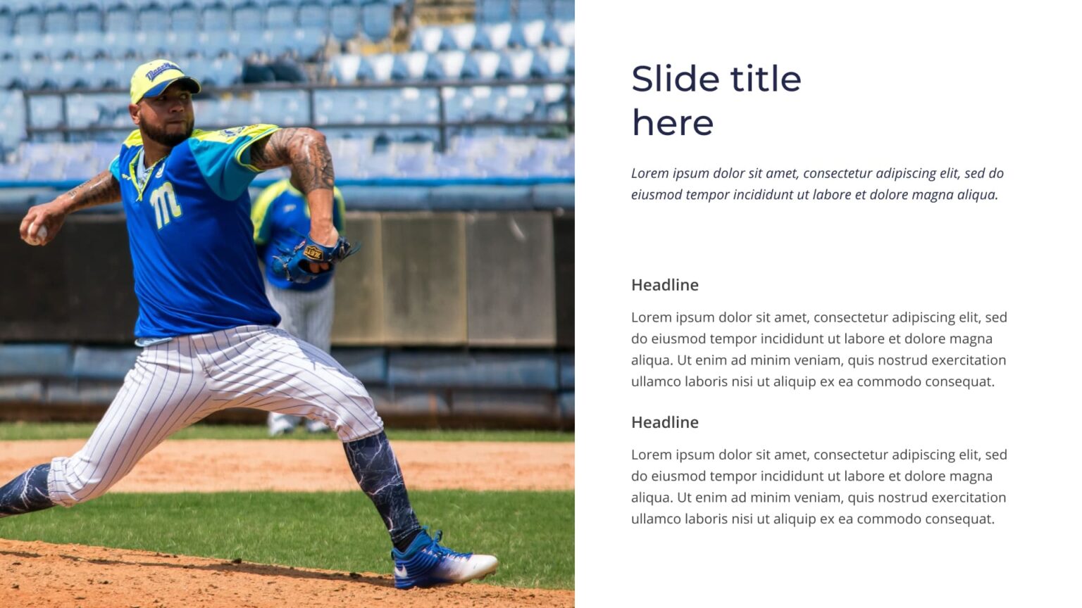 Free Baseball Powerpoint Template Light Style – MasterBundles