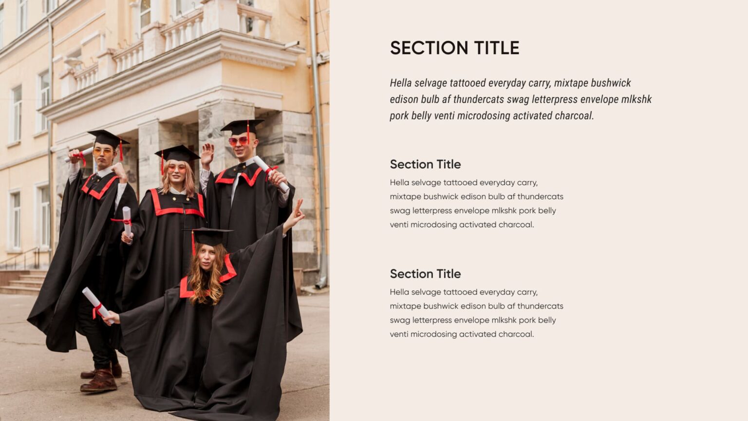 Stylish Graduation Powerpoint Template Free – MasterBundles
