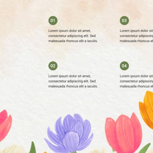 Pastel Spring Flowers Powerpoint Template Free – MasterBundles