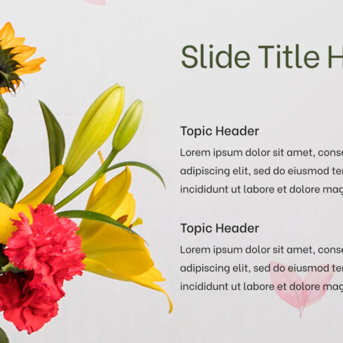 Free Spring Flowers Powerpoint Template | Master Bundles