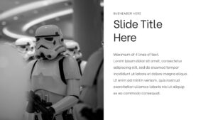 Black & White Star Wars Powerpoint Template Free – MasterBundles