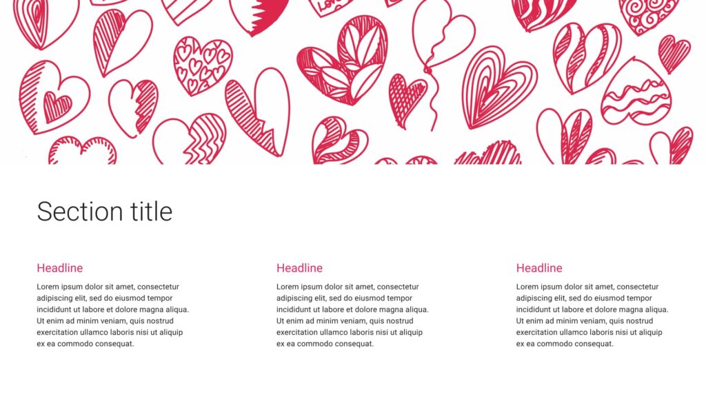 Red Hearts Valentine's Day Powerpoint Template Free – MasterBundles