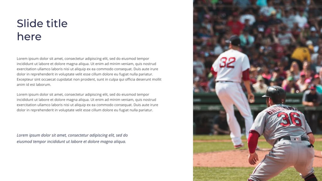 Free Baseball Powerpoint Template Light Style – MasterBundles