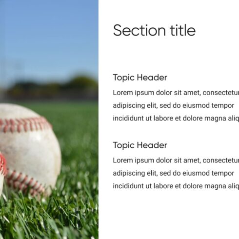 Free Classic Baseball Powerpoint Template | Master Bundles